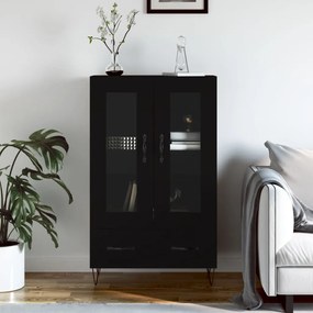 Skříň highboard černá 69,5 x 31 x 115 cm kompozitní dřevo