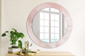 Kulaté dekorativní zrcadlo Růžový kámen fi 60 cm