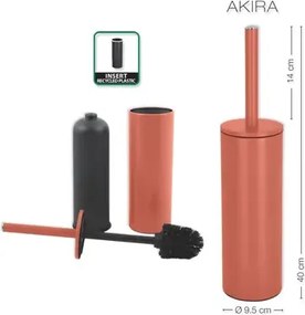 Spirella AKIRA WC štětka matná terakota / ocel