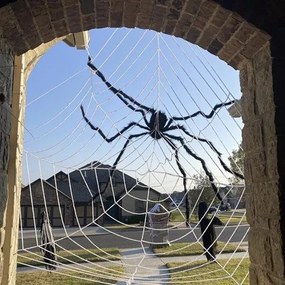Dekorace Halloween obří pavouk 90 cm černá Malatec 21832