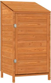 Zahradní kůlna hnědá 55 x 52 x 112 cm masivní jedlové dřevo 152181