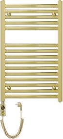 Mexen Helios, elektrické topné těleso 800 x 500 mm, 300 W, zlatá lesklá, W103-0800-500-2300-50