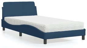 Postel s matrací Dover modrá 100 x 200 cm textil 3208350