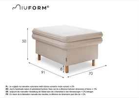 Béžová podnožka Simon – Miuform