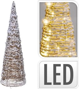 Vánoční stromeček s LED – ratanový 60 cm