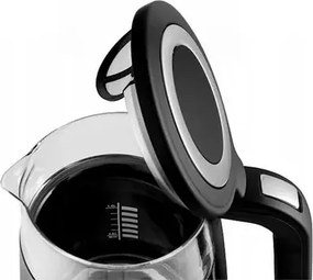 Huslog Rychlovarná konvice s displejem černá /  2200W / 1.7 L  / teplo