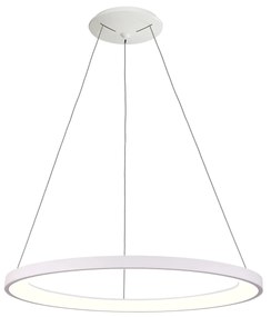 ACB Iluminacion Závěsné LED svítidlo GRACE, ⌀ 78 cm, 80W, CRI90 Barva: Bílá, Teplota světla: CCT switch 2700/3000K, Stmívání: TRIAC