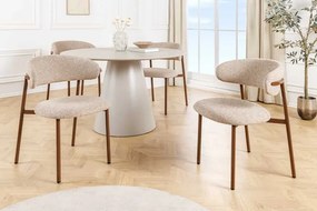 Designová jídelní židle Harding taupe béžová / hnědá