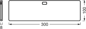 Osram - LED Stm podlinkové svítidlo se senz UNDERCABINET LED/5W/230V černá