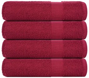 Ručníky FROGN 4 ks bordó 100x150 cm 360 g/m² 136741