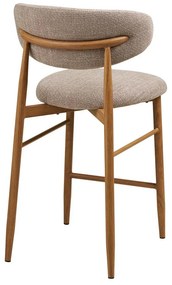 Béžová/v přírodní barvě čalouněná barová židle (výška sedáku 65 cm) Levanto – House Nordic