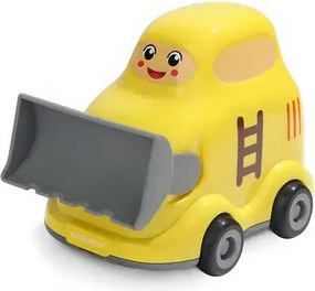 TOP BRIGHT Dřevěné puzzle s hračkou Buldozer / 24 dílků