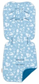 Vložka do kočárku prošívaný Velvet PREMIUM Les, jeans