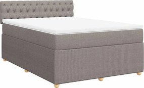 Box spring postel s matrací taupe 160x200 cm textil 3289818
