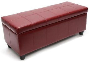 Skladovací lavice Krien 112 x 45 x 45cm Barva  Červená