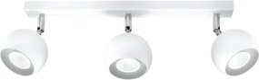 Stropní bodové svítidlo SOLLUX Oculare 3 GU10 3x40W bez zdroje SL.0439 bílá