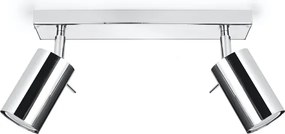 Sollux Lighting Stropní svítidlo RING 2 chrom