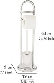Stojan na toaletní papír a WC štětku SIENA, 2 v 1