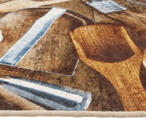Kuchyňský koberec vícebarevný 60x180 cm pratelný 136628
