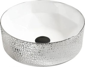 Mexen CLARISA umyvadlo, 41 cm, bílá/stříbrná, 22074154