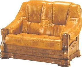 Casarredo - Komfort nábytek Dvoumístná pohovka BOHUMILA kůže | potah: Kůže S-38,barva: moření 01 bílá