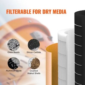 Dust Collection System: 1450 W Dust Collector Media Reclaimer s kapacitou 6,8 l