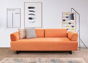 Hanah Home Pohovka INFINITY s postranním stolkem lososová 560ARE1324