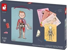 JANOD Magnetická skládačka Lidské tělo / Výuková hračka / 76 dílků / o