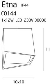 MAXlight ETNA C0144 stropní LED svítidlo