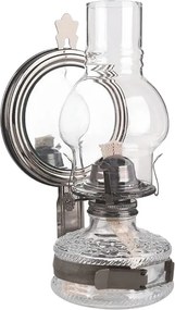 BRILAGI - Petrolejová lampa se zrcadlem MERLIN černý chrom
