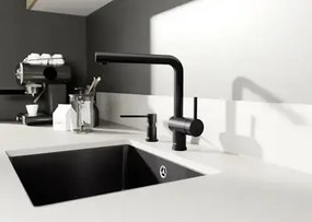 Blanco - Dřezová baterie s výsuvnou koncovkou, ECO, matná černá