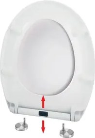 Spirella EASY CLIP WC prkénko bílé / duroplast Thermodur