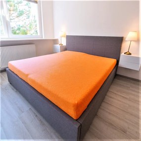 Homa žakar new prostěradlo oranžová