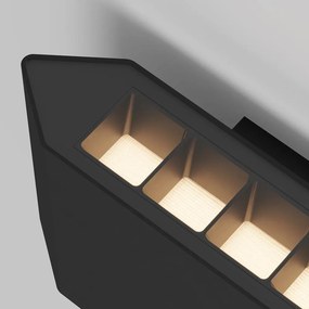 M O412WL-L5GF3K Venkovní nástěnné svítidlo Pull 3000K 5W 300lm černý hliník IP54 teplá bílá  - MAYTONI