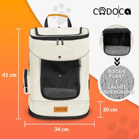 Cadoca Batoh na domácí mazlíčky, béžový