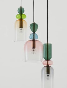Skleněné závěsné svítidlo ve zlaté barvě ø 42 cm Murano – Nova Luce