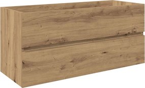 Umyvadlová skříňka s vestavěným umyvadlem a baterie dub artisan 3328938