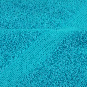 Premium ručníky SOLUND 4 ks tyrkysové 50 x 100 cm 600 g/m² 137450