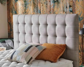 Čalouněná postel ASTRA - šedá 200 × 200 cm
