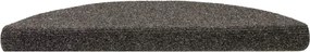 Schodové rohože samolepicí 30 ks 56 x 17 x 3 cm antracitové půlkulaté 3365687