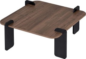 Hnědý konferenční stolek 90x90 cm Marais – Nordure