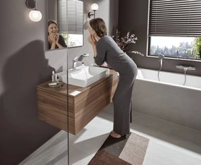 Hansgrohe Vivenis, umyvadlová baterie 110, s výpustí, EcoSmart, chromová, 75020000