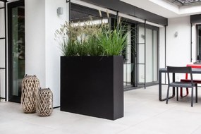 Dělící květináč ELEMENTO, sklolaminát, šířka 117 cm, antracit