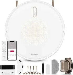 SENCOR SRV 4150WH bílá / robotický vysavač / vysávání  mopování / 25W
