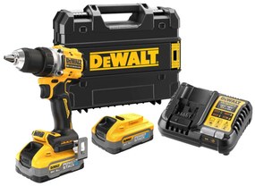 DeWALT - 18V AKU vrtačka, 2x aku 5,0 Ah POWERSTACK, nabíječka DCD800H2T