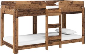 Patrová postel pro děti Staré dřevo 80 x 200 cm 3410529