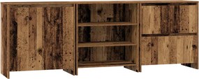 Servírovací skříň 3 ks Staré dřevo 70 x 41 x 75 cm 3393156