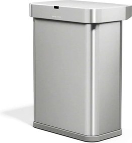 Simplehuman - Bezdotykový odpadkový koš 58 l, matná nerez ST2047