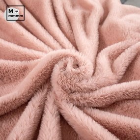 Plyšové elastické potahy na zadní polštáře pohovky a na malý polštářek Barva: Růžová, Velikost: Potah na malý polštářek (45x45)