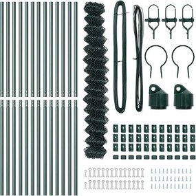 Oplocení na řetězcích se upevňuje na zem 25 x 1,6 m Zelená 3351093